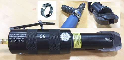 Custom Pneumatic Hose Clamp Tools