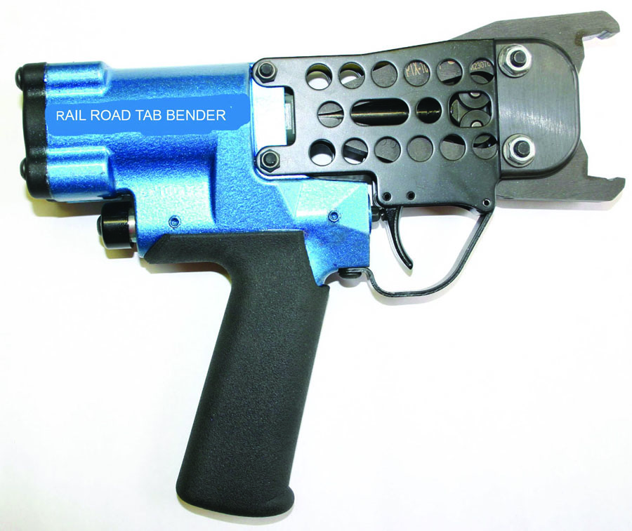 Pneumatic Tab Bending Tools for Bending Rail Car Wheel Bolt Locking Tabs