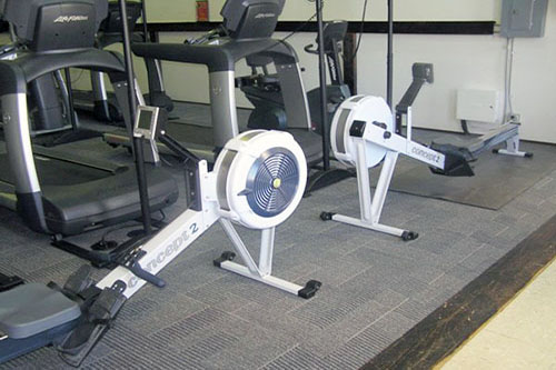 Low Profile Raised Flooring with power and data installed in exercise ...