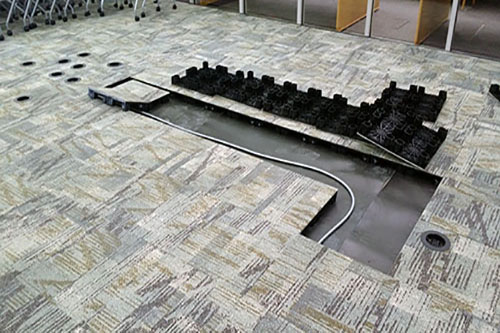 Low Profile Raised Flooring with Power and Data installed in University ...