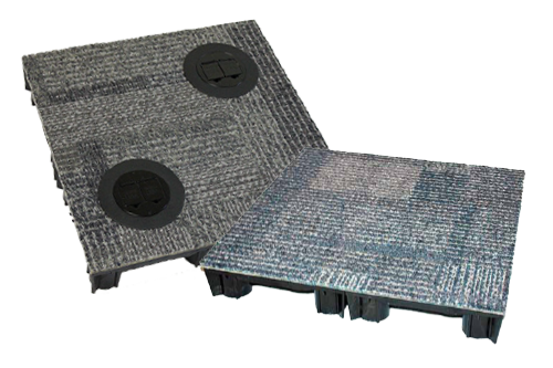 Low Profile, Raised Floor cable management system for easy access and ...