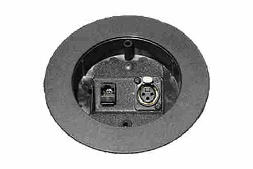 Ports used for installing power and data outets in low profile raised floor