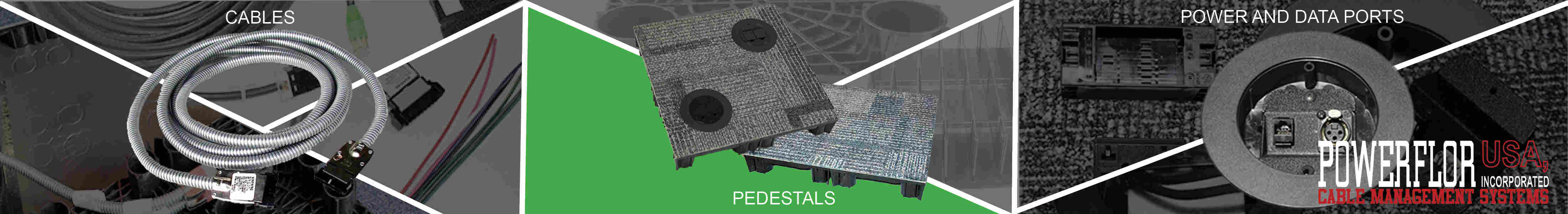 Low Profile, Raised Floor cable management system for easy access and ...